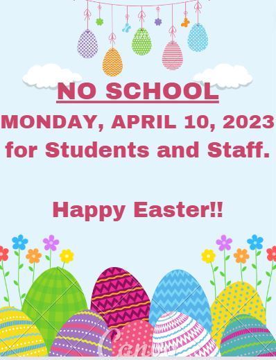 No School/Easter Weekend | Wyoming Indian Elementary
